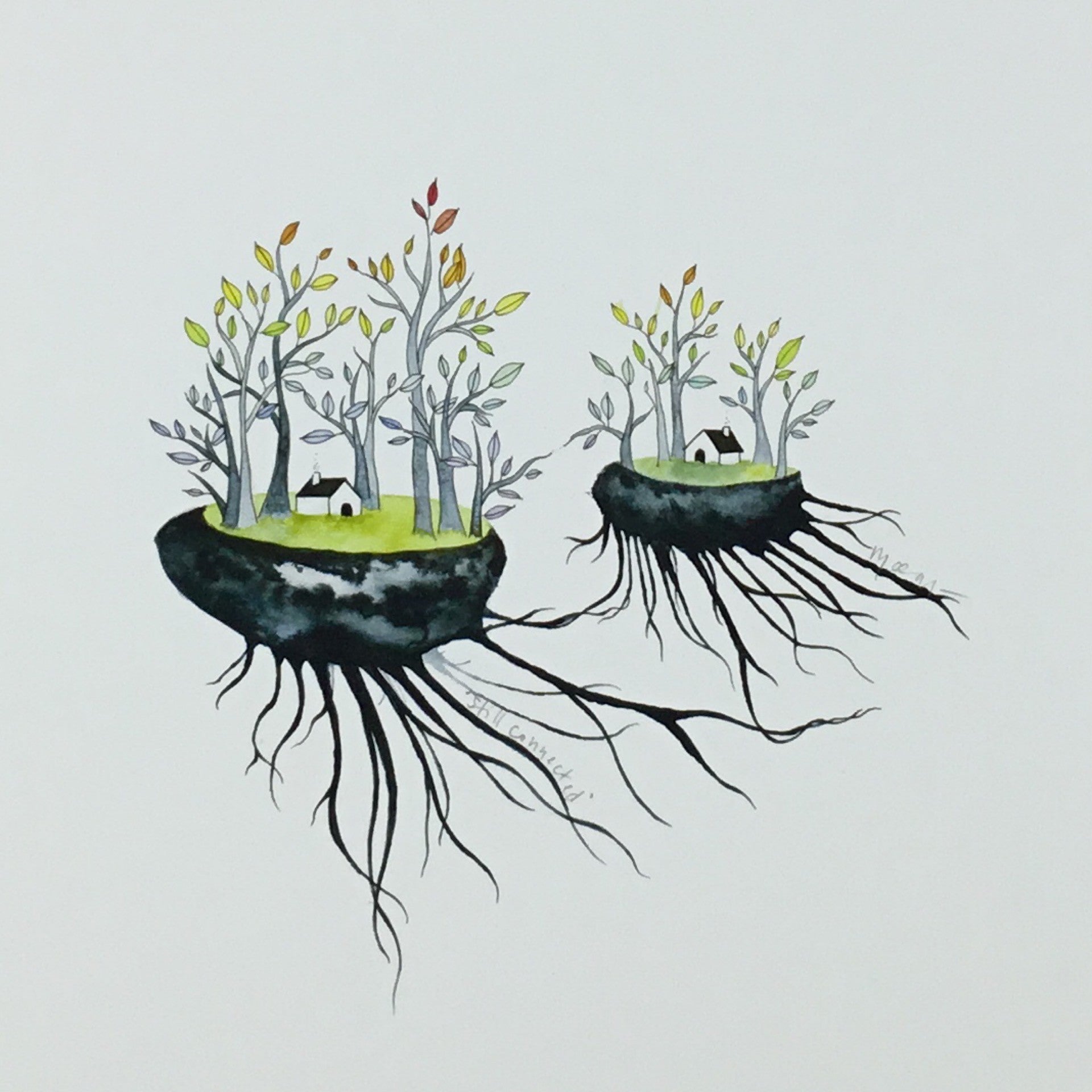 Still Connected Art Print - Melissa Moss | Owl and Rabbit Gallery