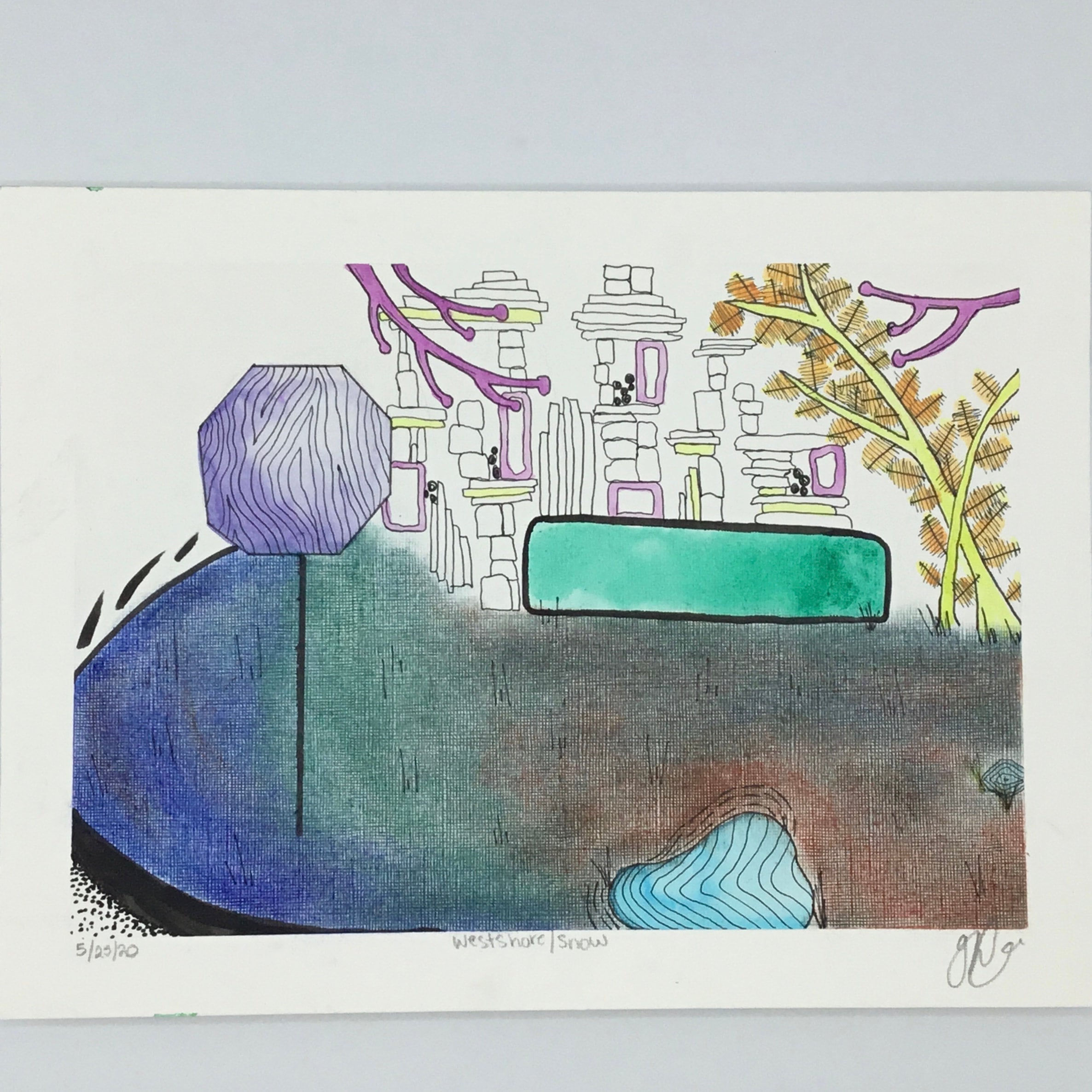 West Shore & Snow - Gillian Crane | Owl and Rabbit Gallery