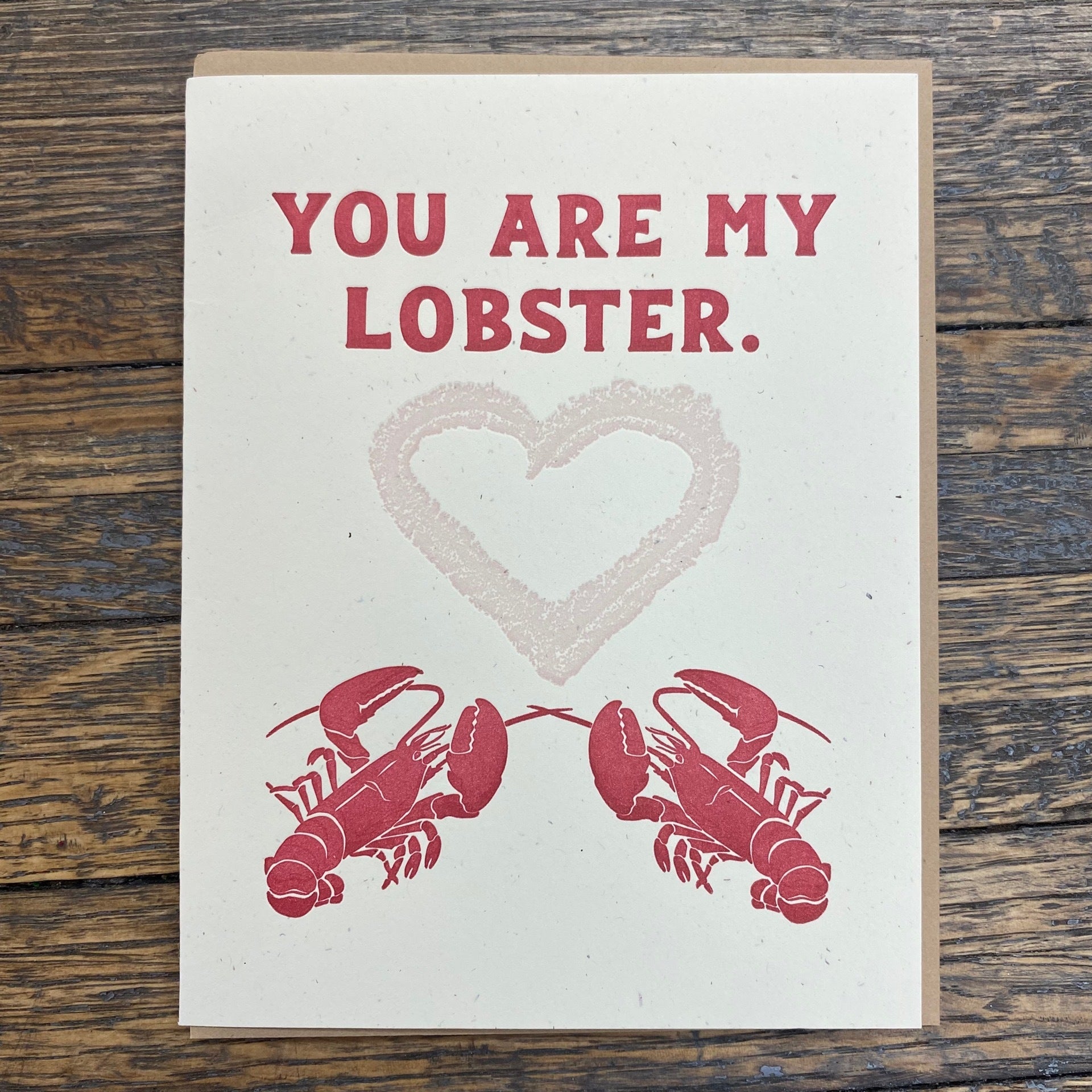 You're my lobster Love Greeting Card from Guttersnipe Press | Owl and ...