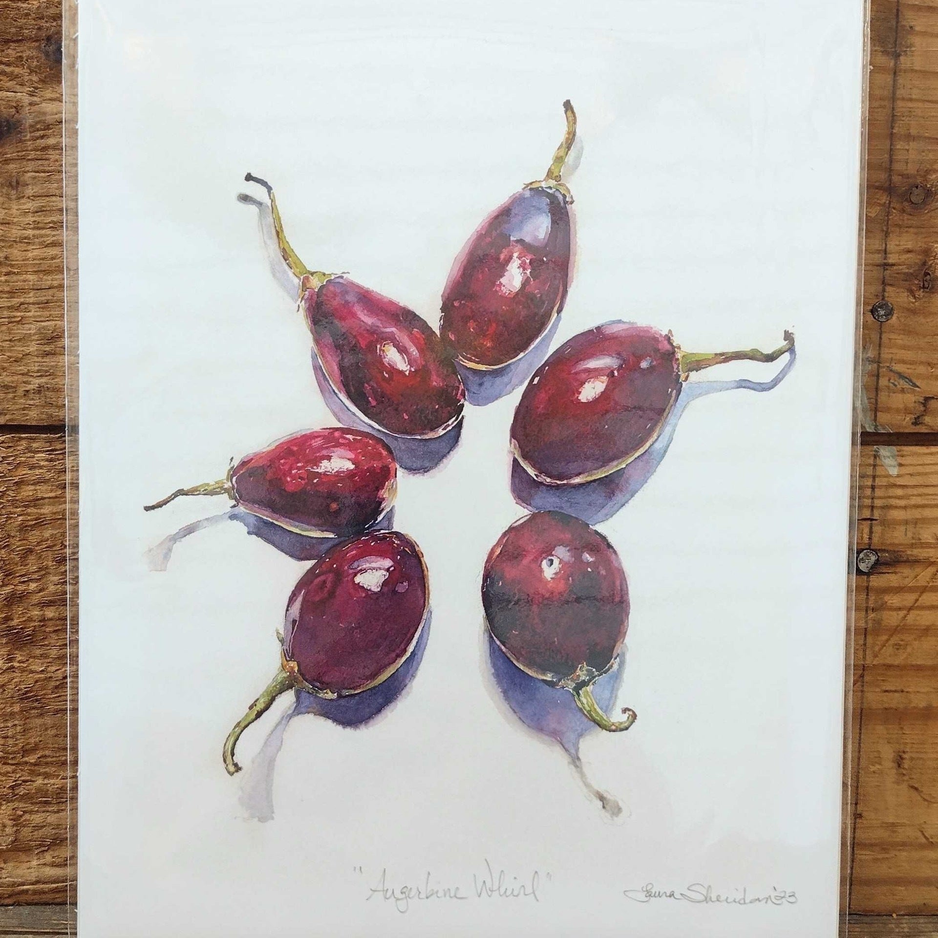 Aubergine Whirl - Laura Shediran | Owl and Rabbit Gallery